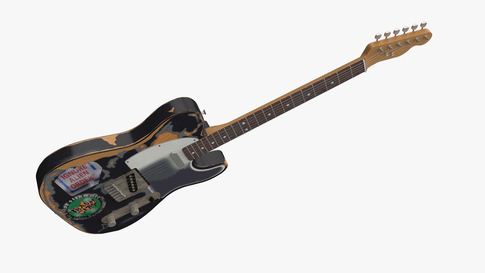 Telecaster Joe Strummer 3D Model - TurboSquid 1814072