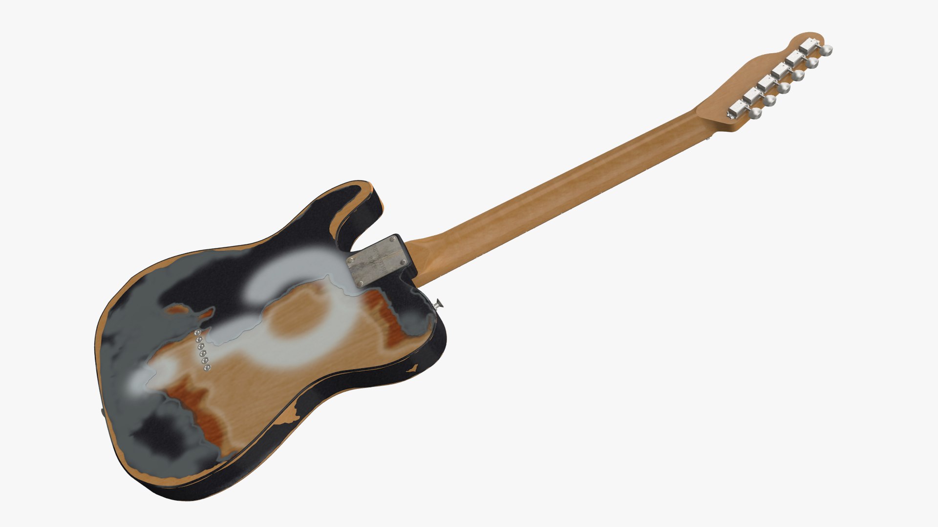 Telecaster Joe Strummer 3D Model - TurboSquid 1814072