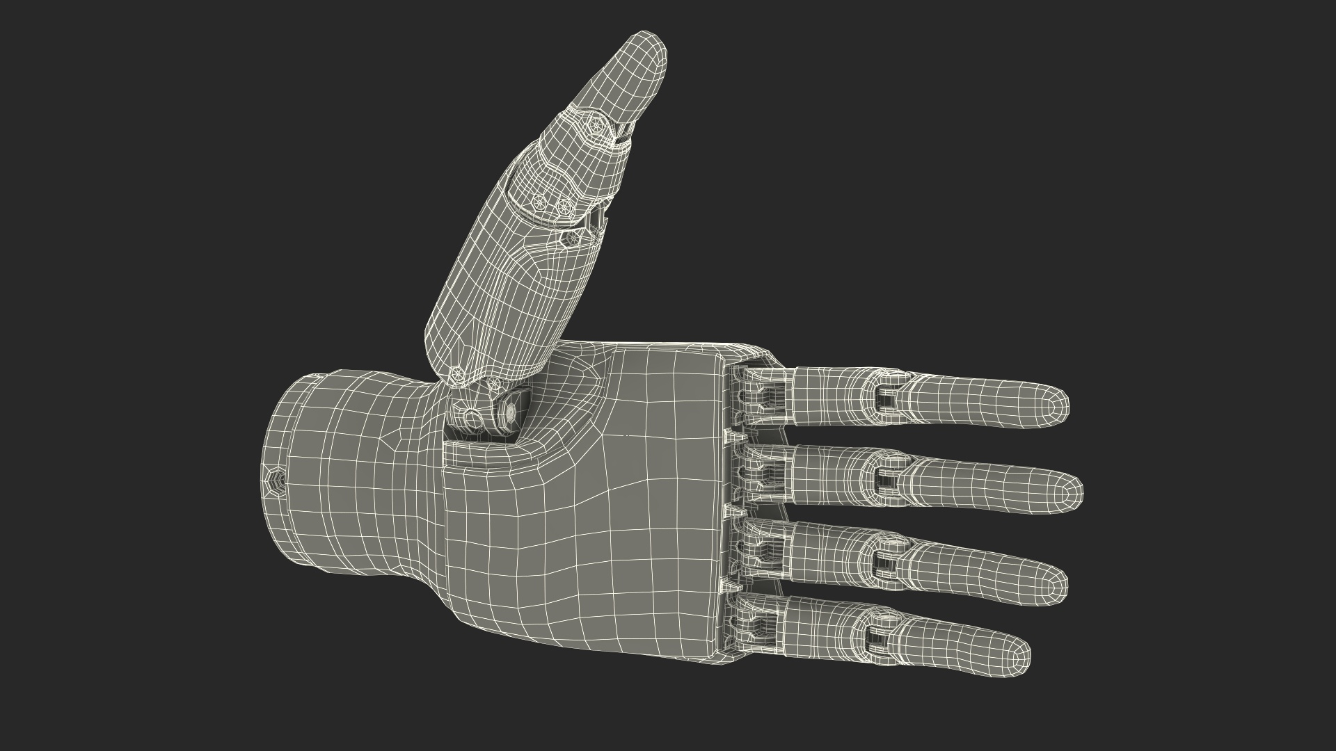 Left Dexterous Robot Hand Rigged Model - TurboSquid 2328682