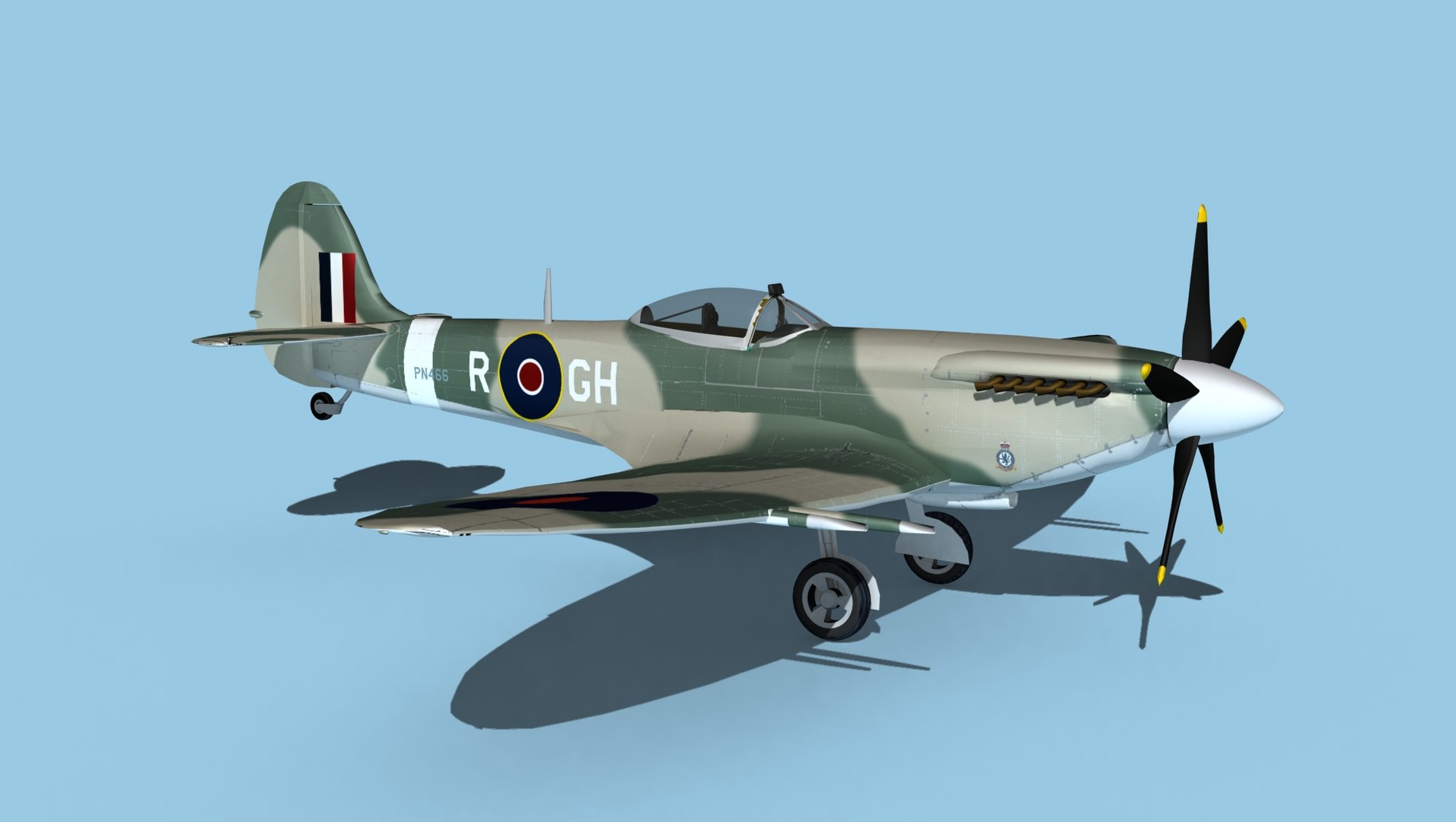 3D Model Supermarine Spitfire Mk 14e V02 - TurboSquid 1925219