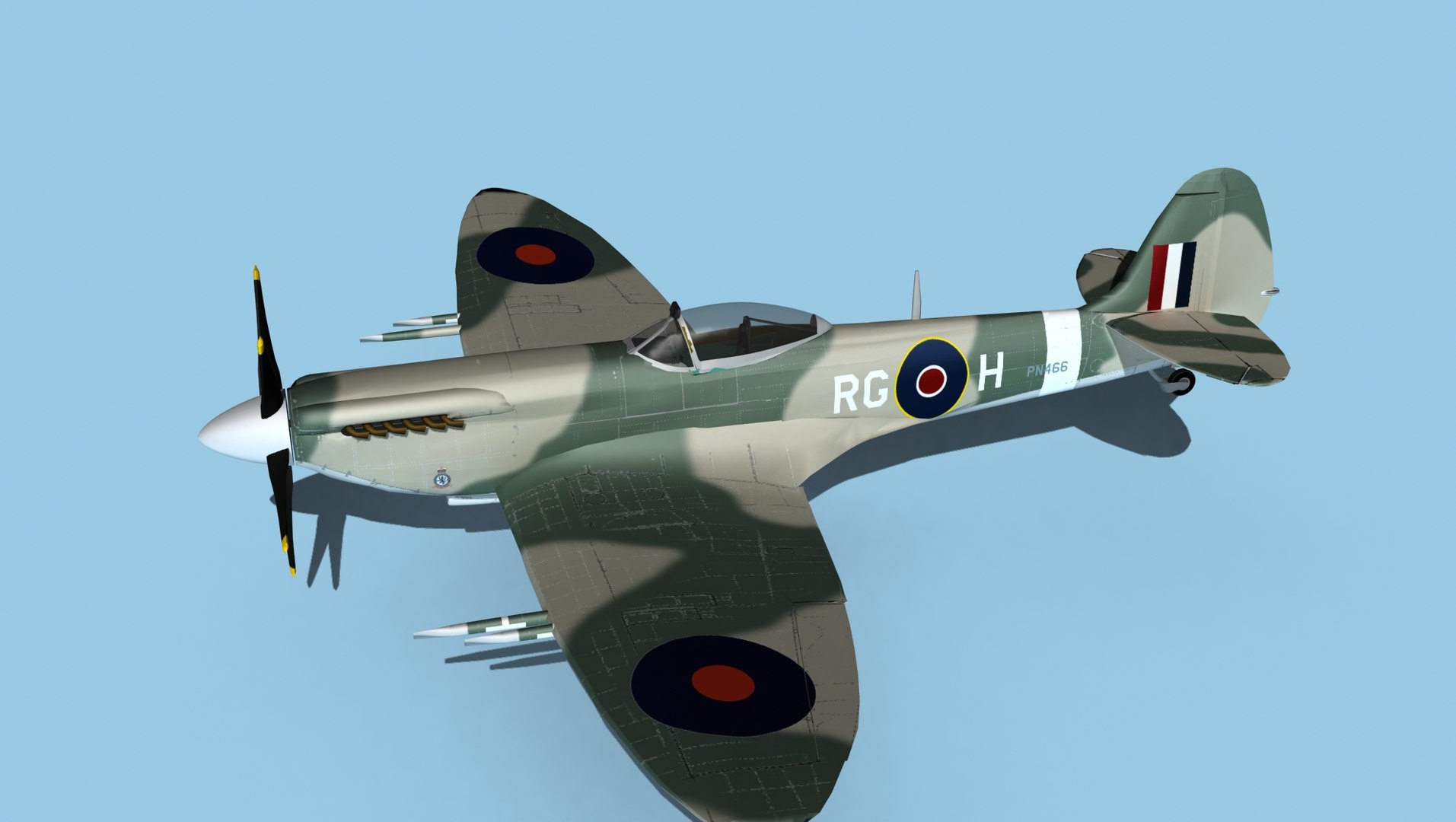 3D Model Supermarine Spitfire Mk 14e V02 - TurboSquid 1925219