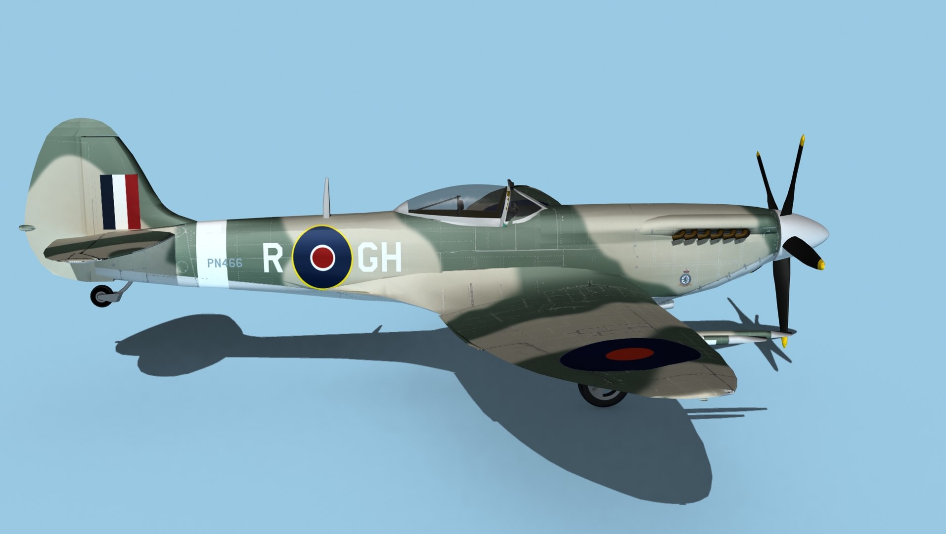 3D Model Supermarine Spitfire Mk 14e V02 - TurboSquid 1925219
