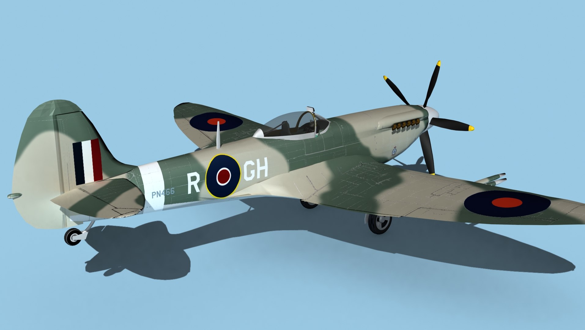 3D Model Supermarine Spitfire Mk 14e V02 - TurboSquid 1925219