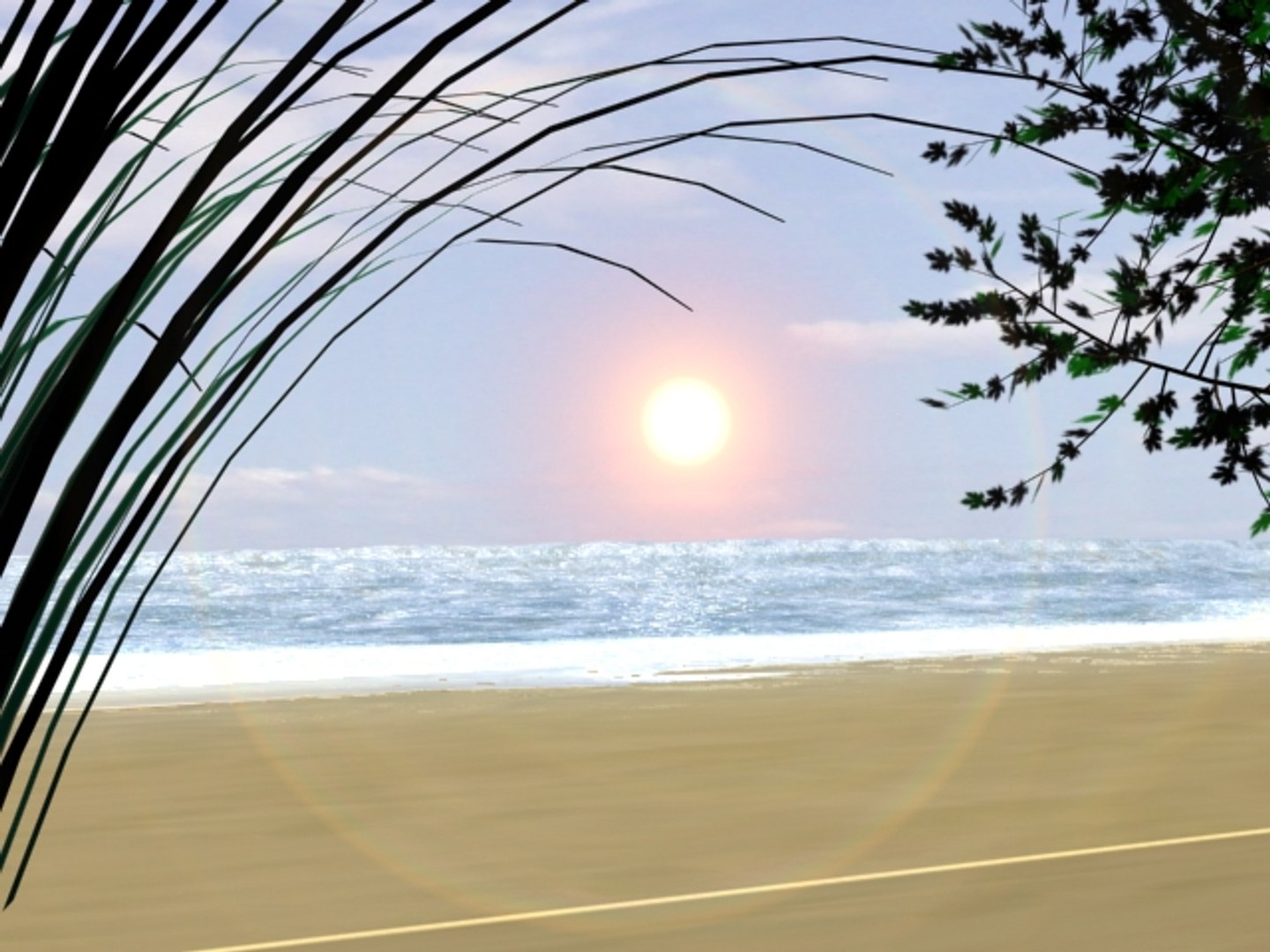 Beach Sea Sand 3d Max