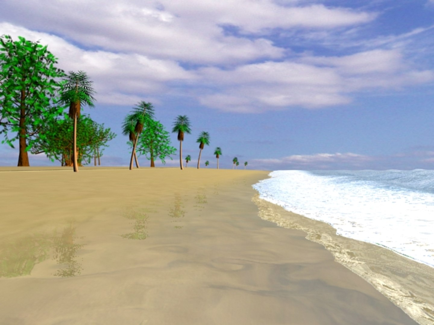 Beach Sea Sand 3d Max