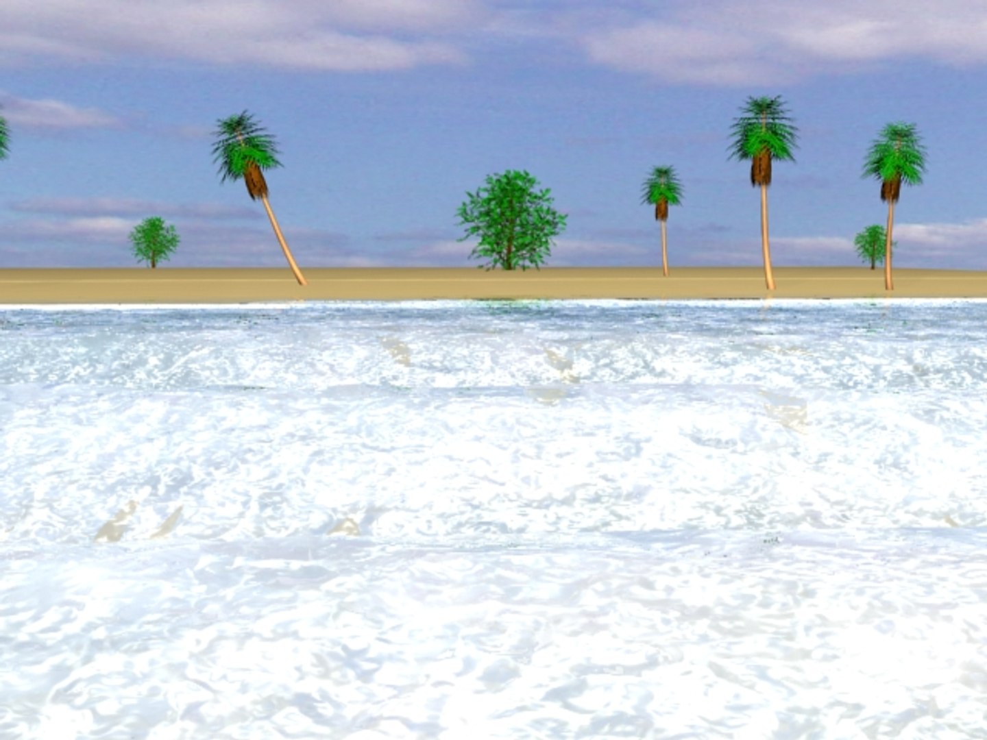 Beach Sea Sand 3d Max