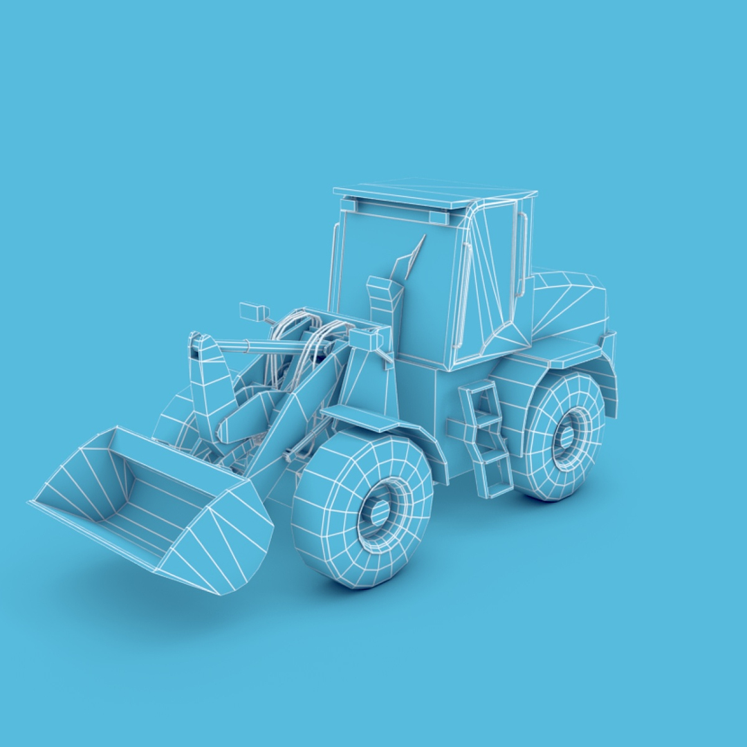 Wheel loader 3D model - TurboSquid 1213260