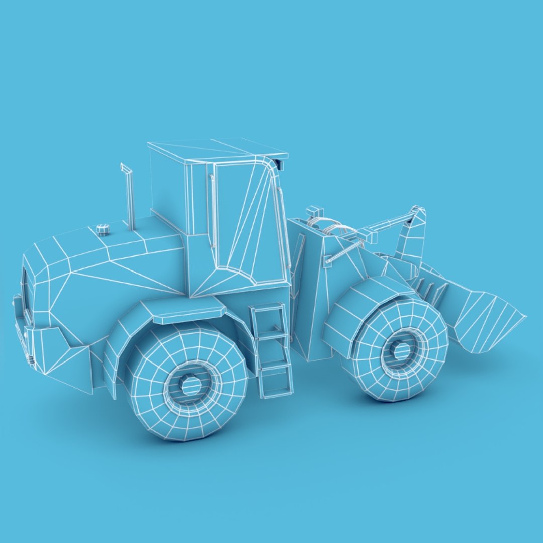 Wheel loader 3D model - TurboSquid 1213260