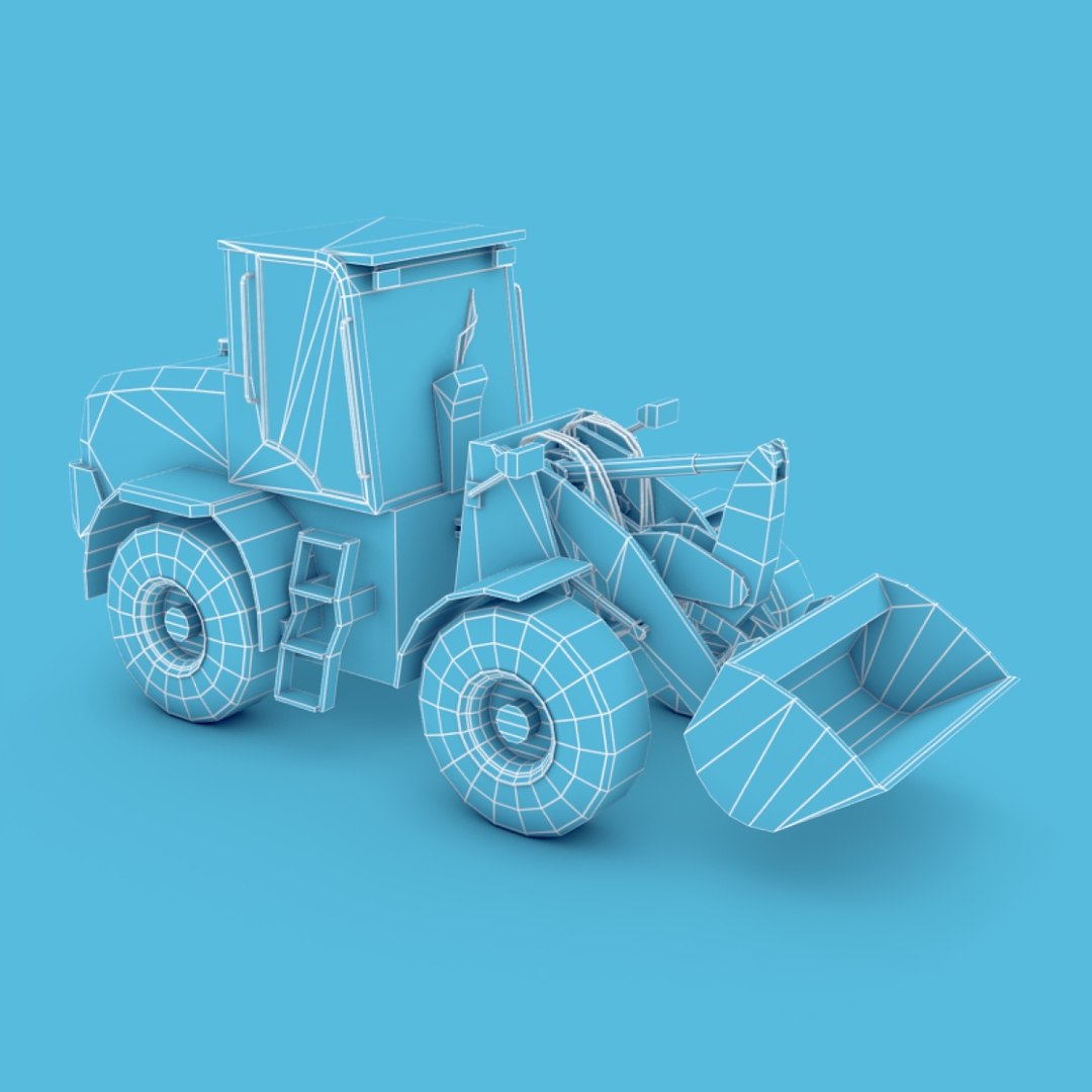 Wheel loader 3D model - TurboSquid 1213260