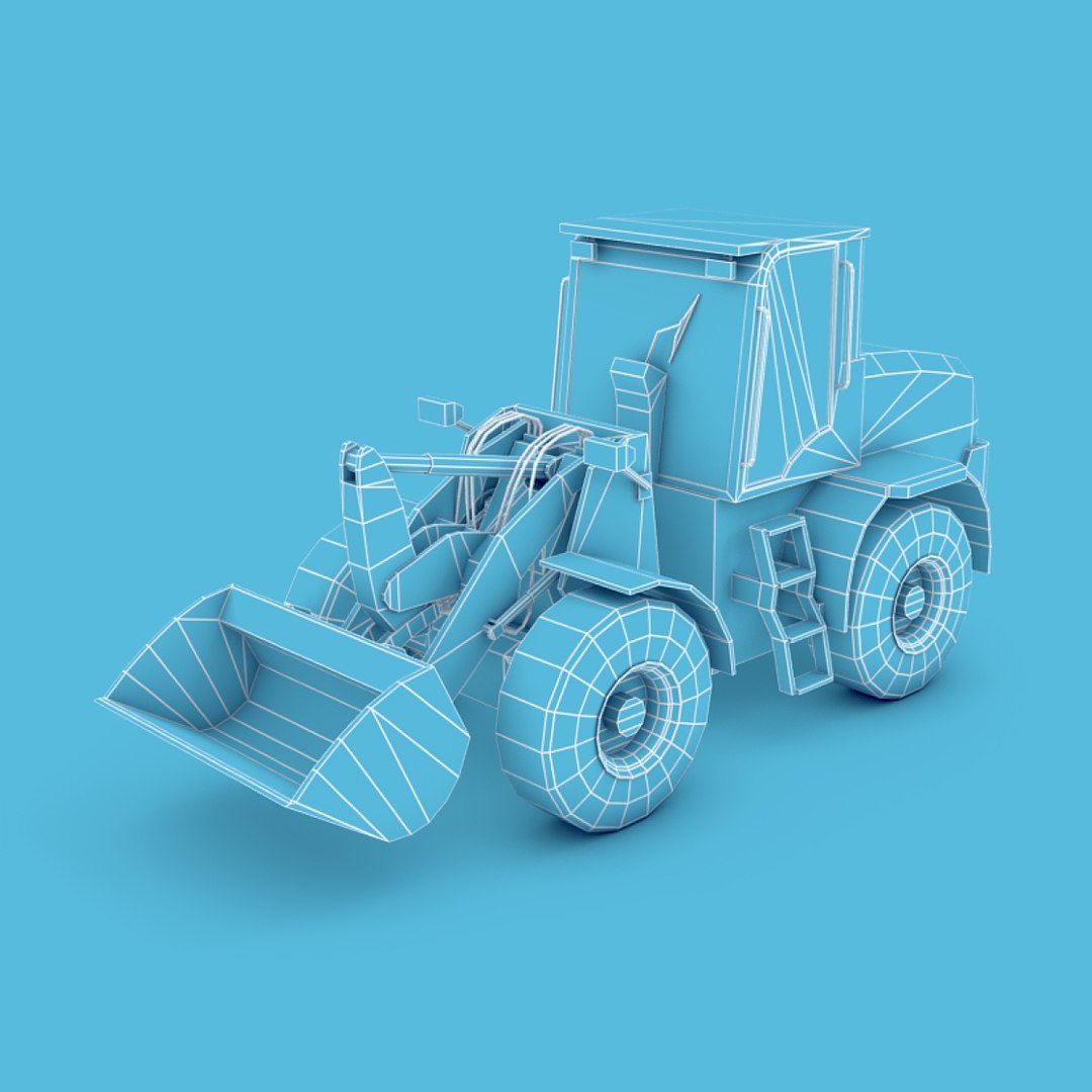 Wheel loader 3D model - TurboSquid 1213260