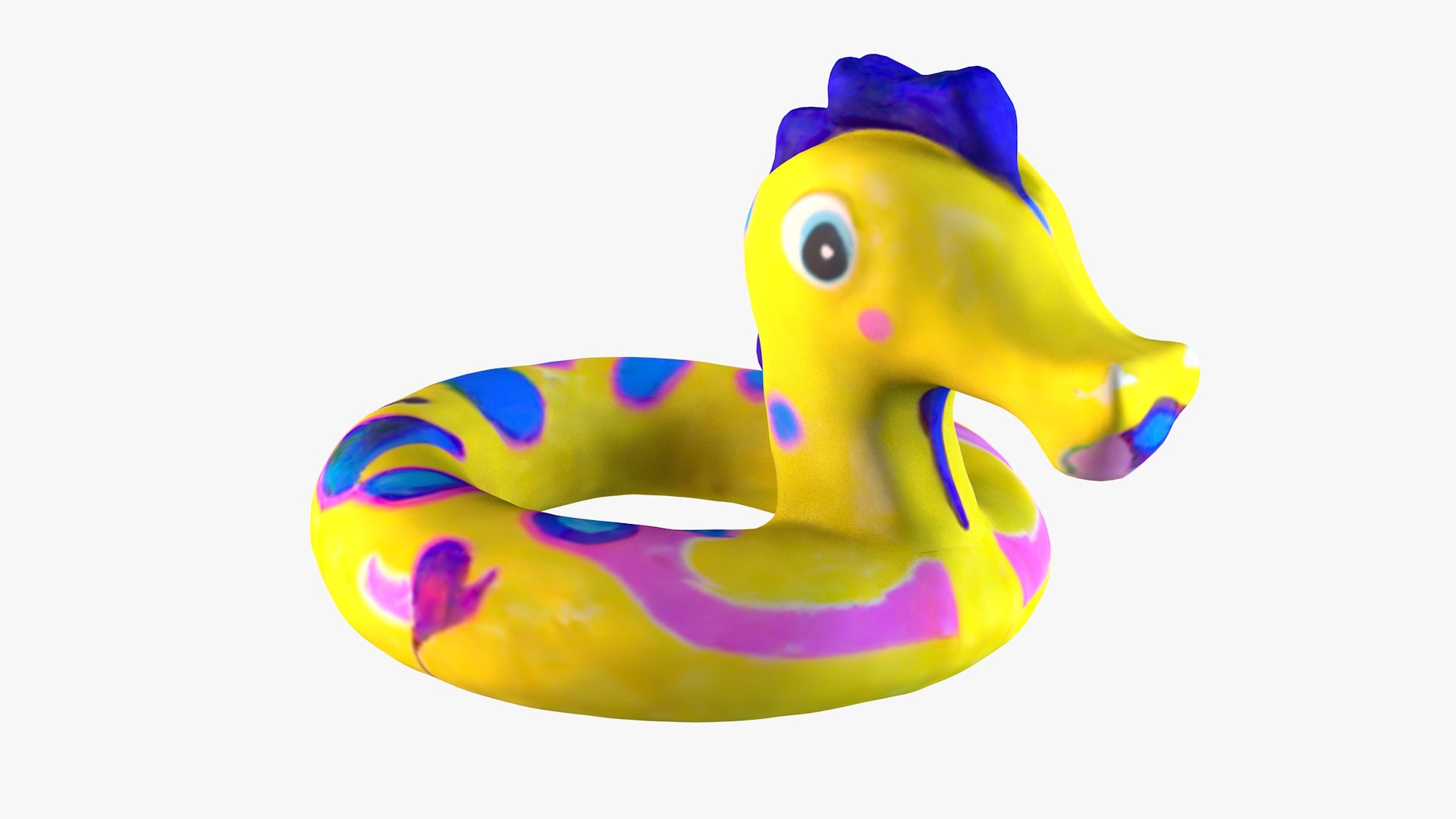 3D Colorful Seahorse Pool Float - TurboSquid 2319614