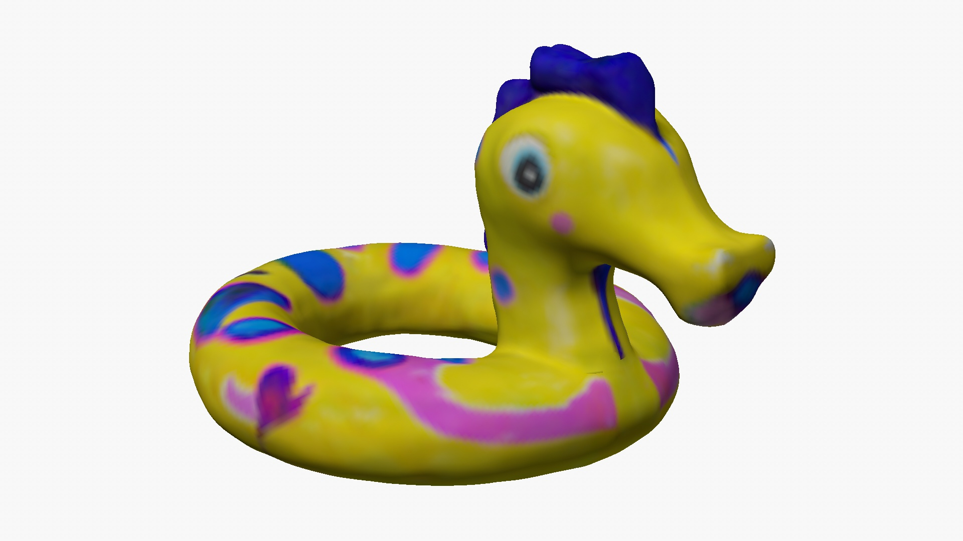 3D Colorful Seahorse Pool Float - TurboSquid 2319614