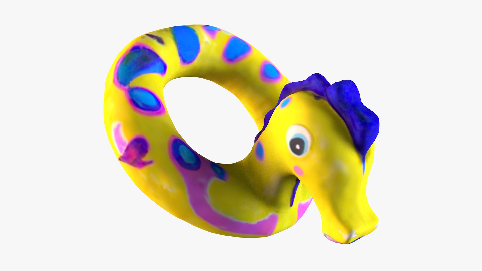 3D Colorful Seahorse Pool Float - TurboSquid 2319614