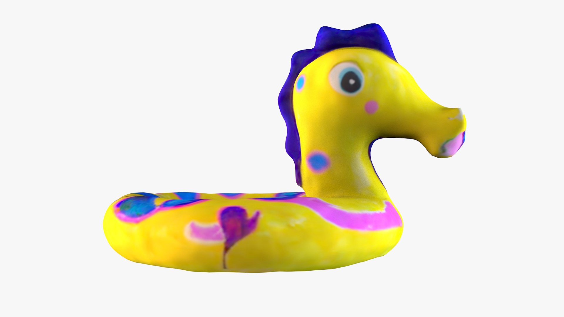 3D Colorful Seahorse Pool Float - TurboSquid 2319614