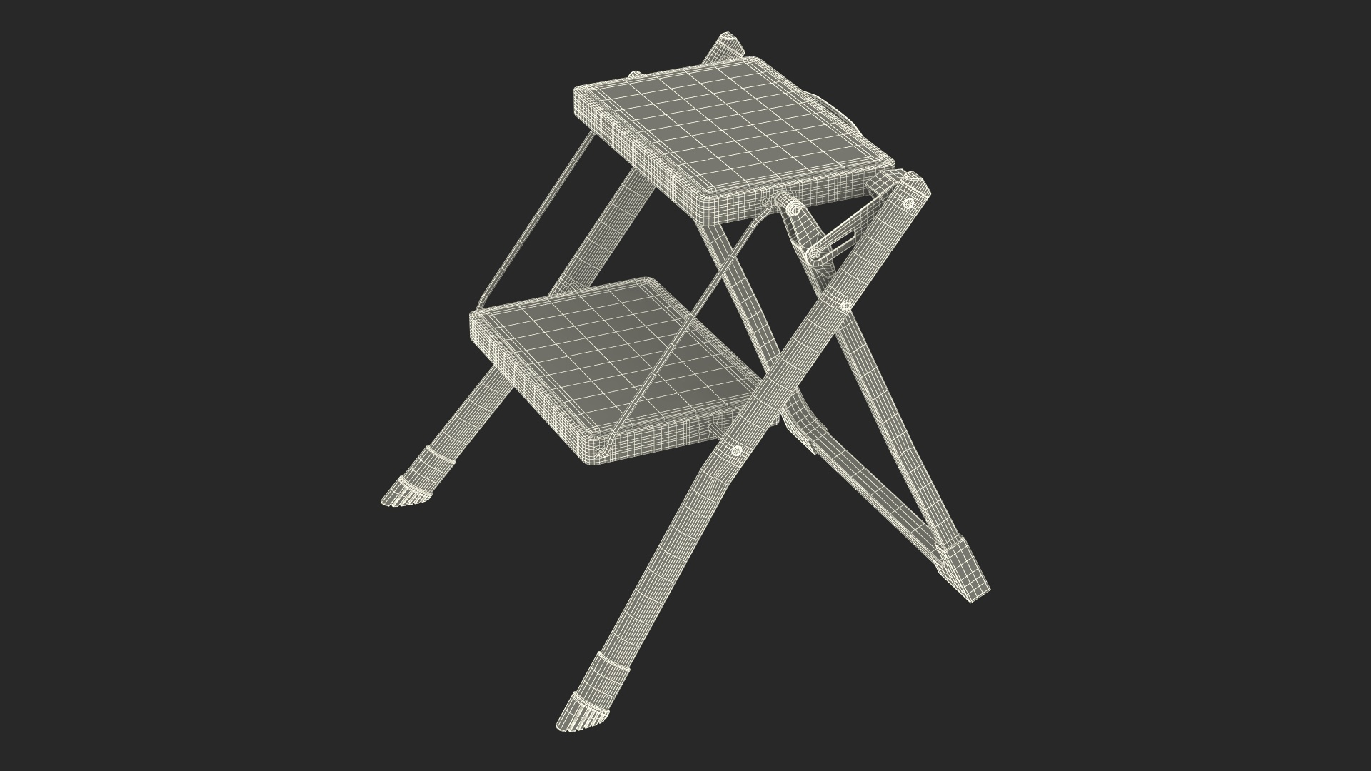 Step Stool Red 3D Model - TurboSquid 2086638