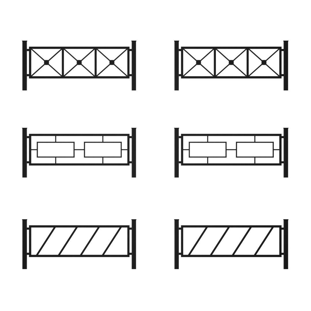 Street Fencing Metal Fence 3D Model - TurboSquid 2210481