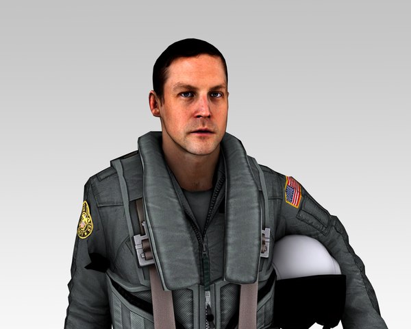 modelo 3d Fighter Pilot - TurboSquid 2078202