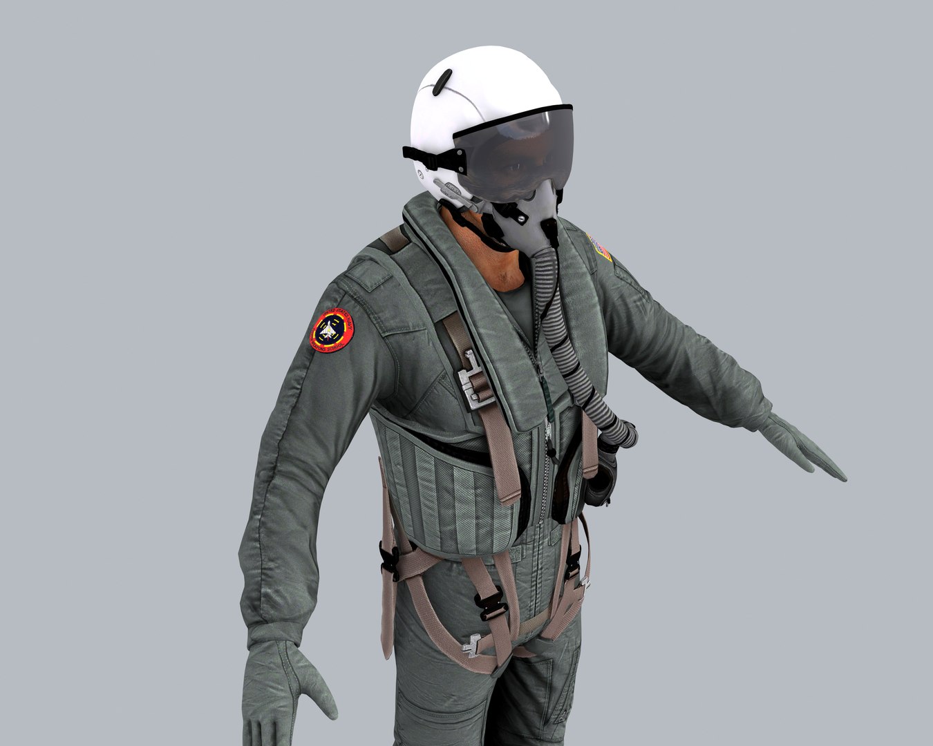 Fighter Pilot 3D Model - TurboSquid 2078202
