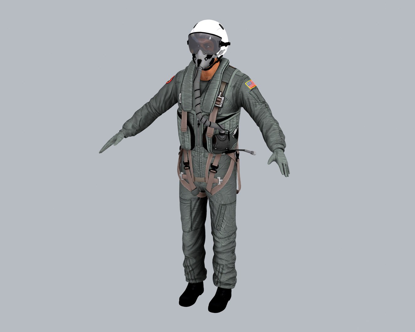 Fighter Pilot 3D Model - TurboSquid 2078202