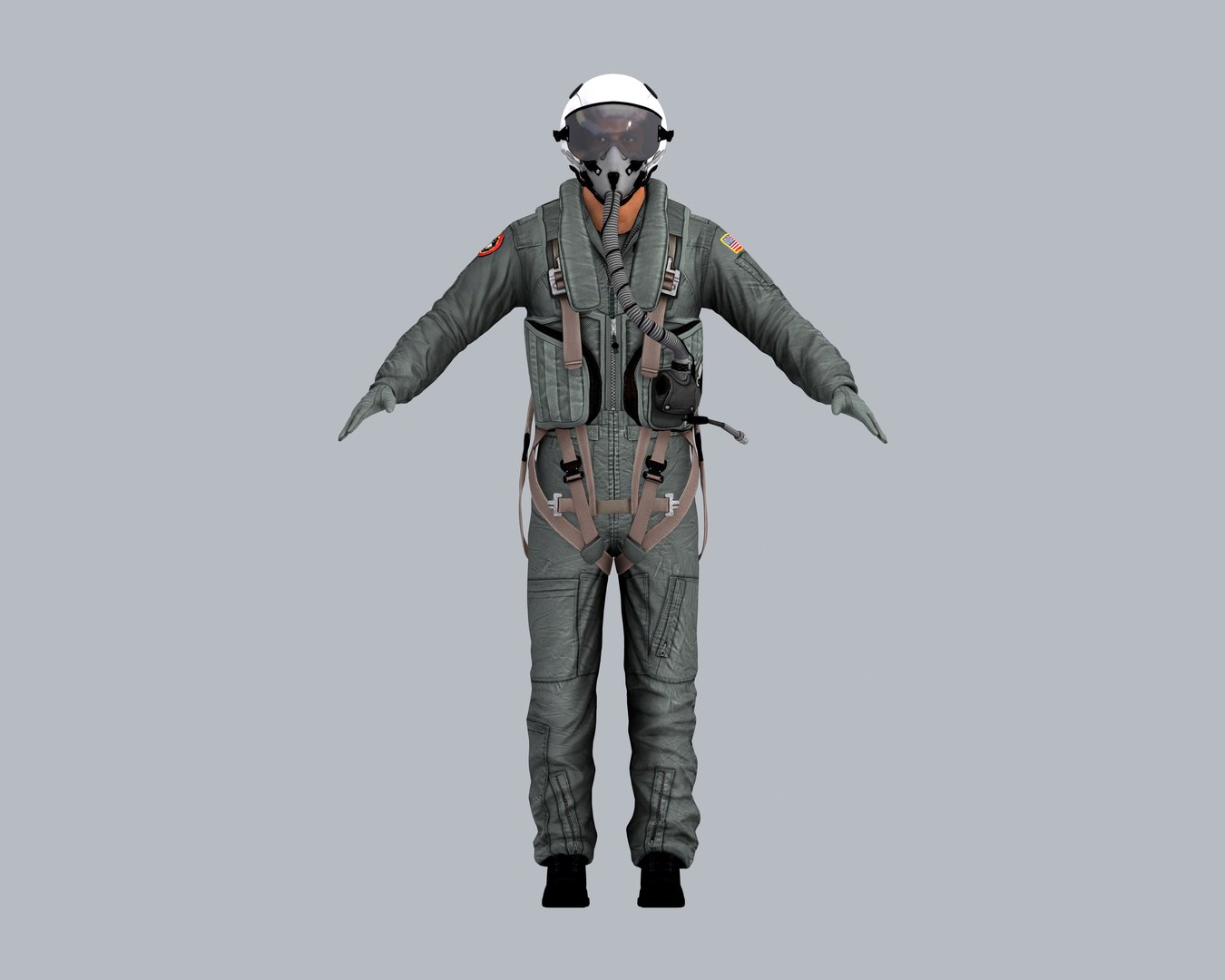 Fighter Pilot 3D Model - TurboSquid 2078202