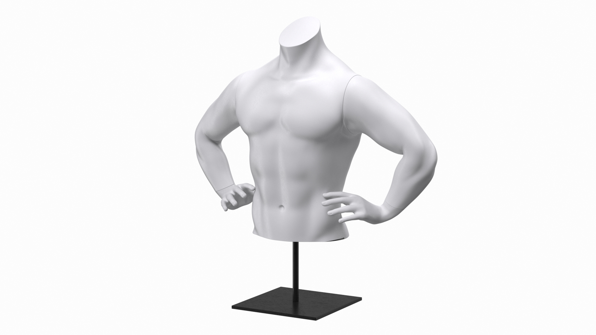 Man Torso Sports Mannequin White 3D model - TurboSquid 2104661