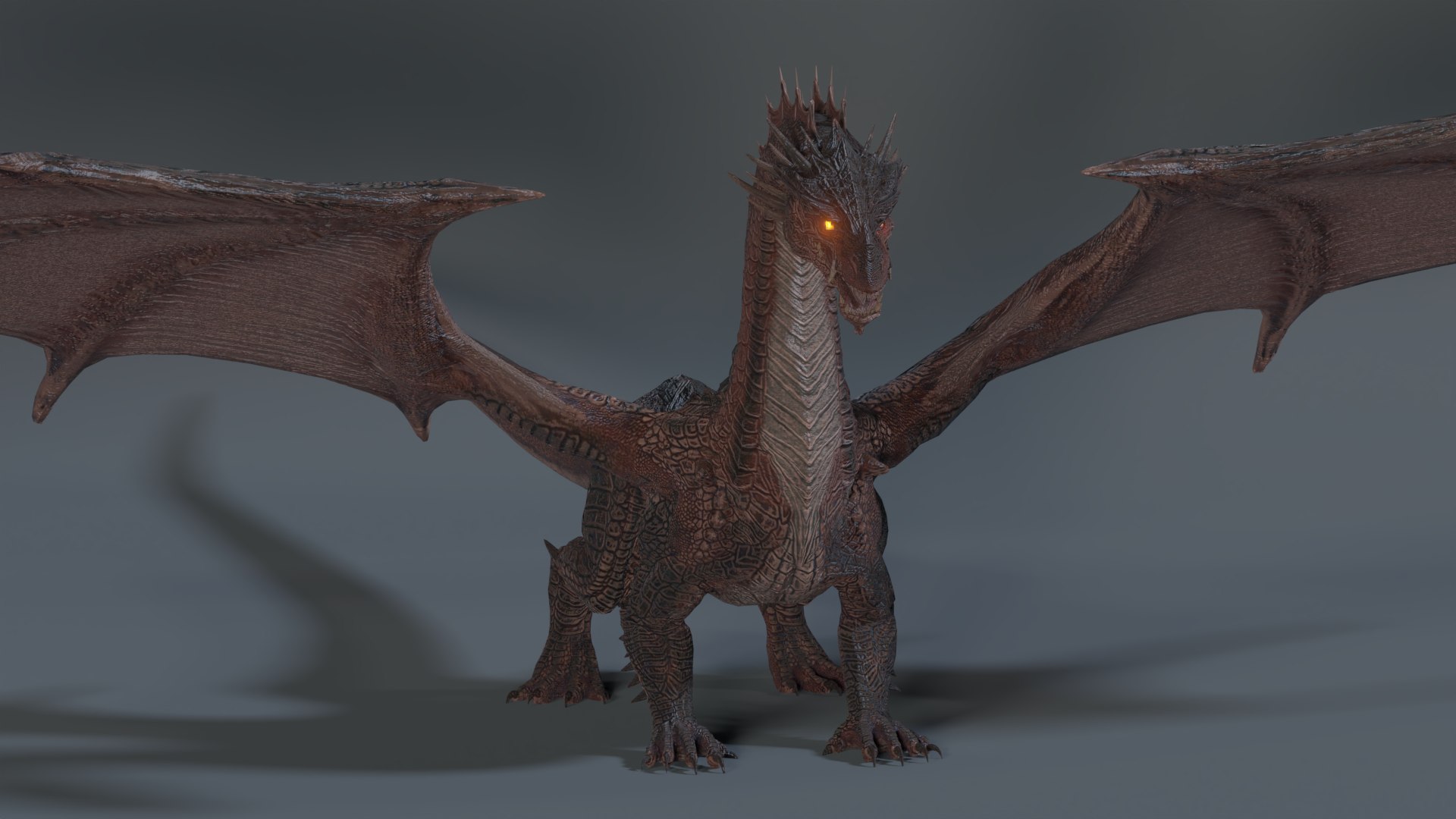 3D модель Legendary Great Dragon - Rigged - TurboSquid 2043871