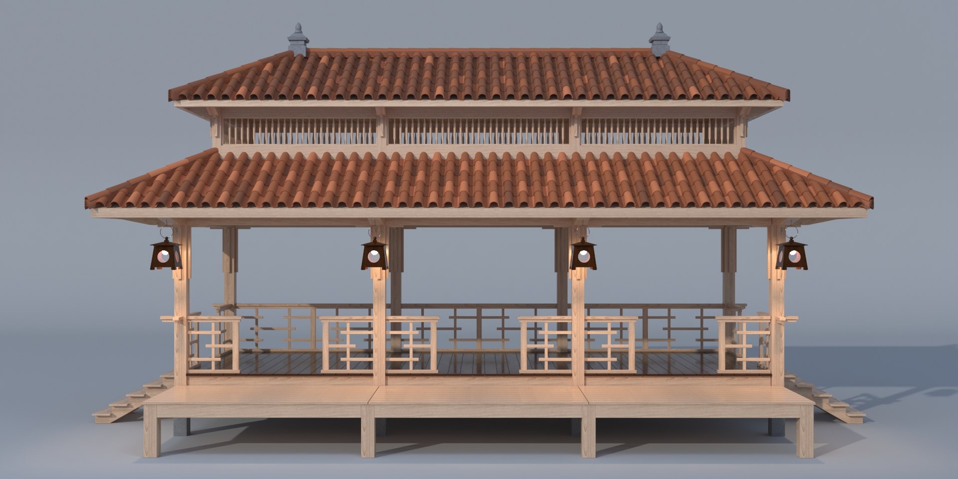 Traditional Tea House 3D Model - TurboSquid 1546938