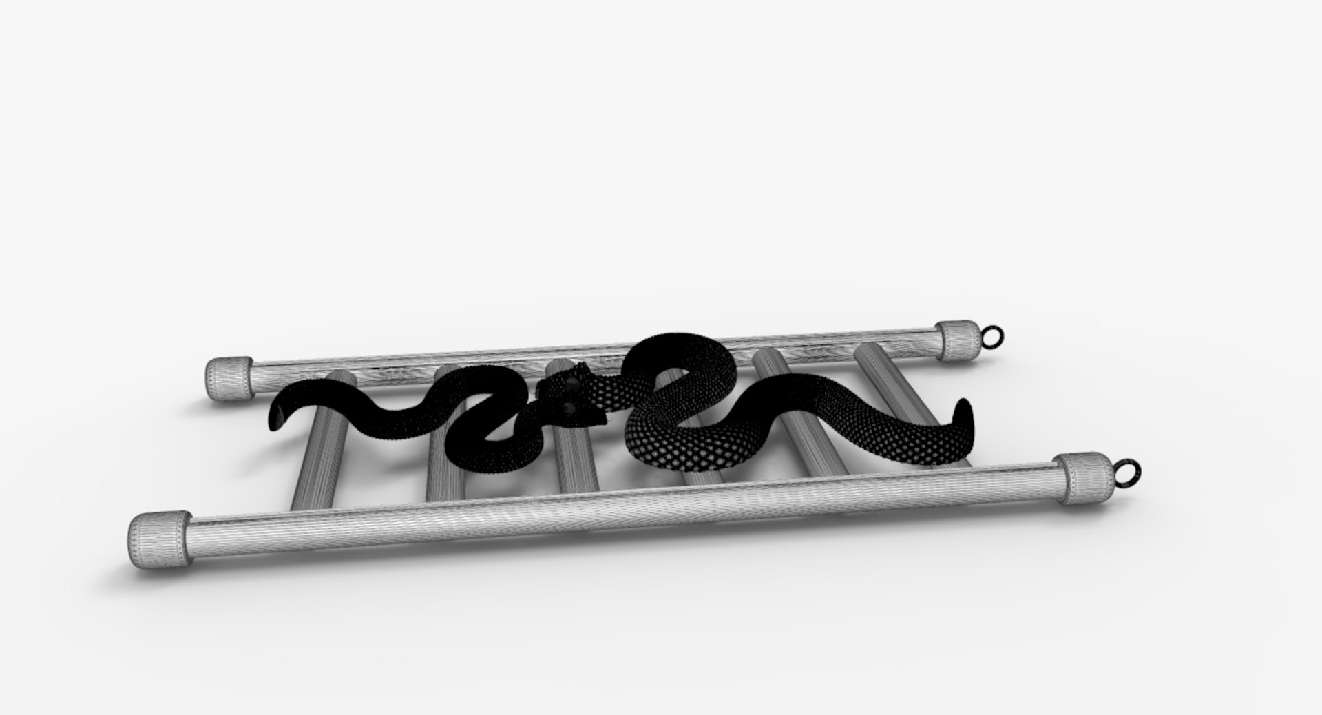 3D Snake Ladder - TurboSquid 1259742