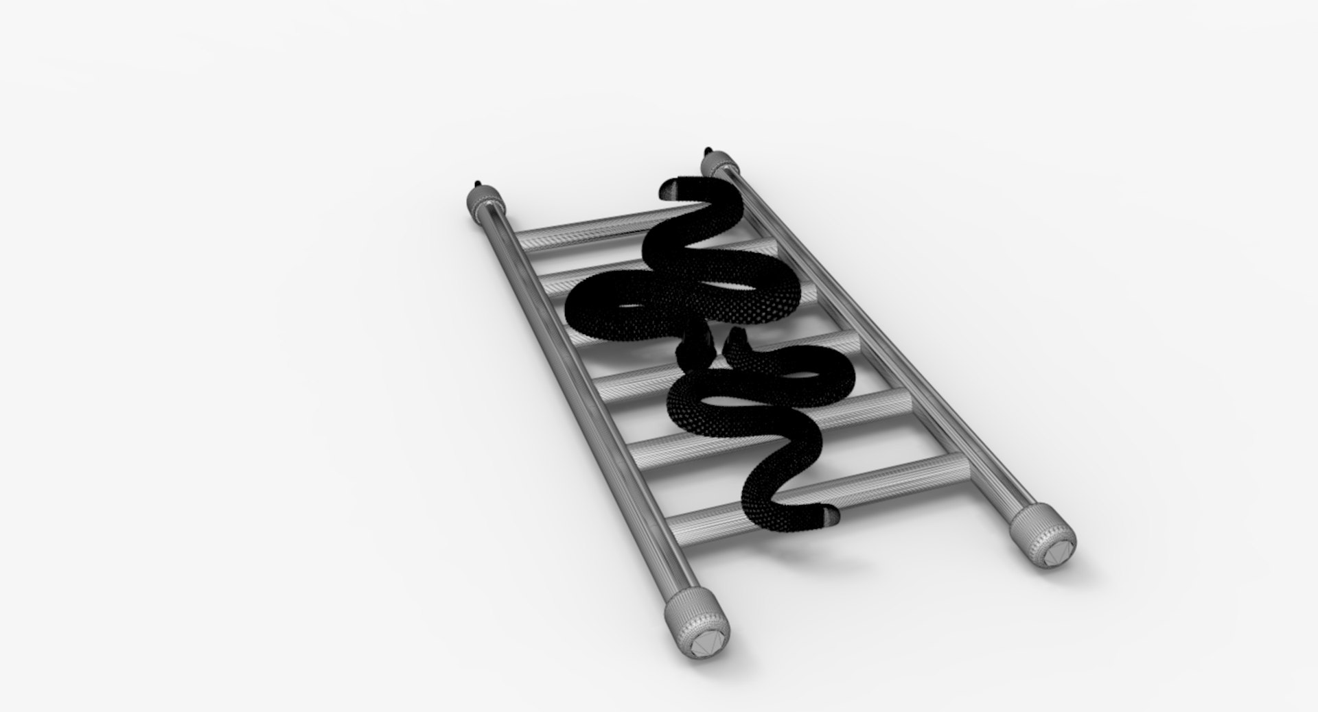 3D Snake Ladder - TurboSquid 1259742