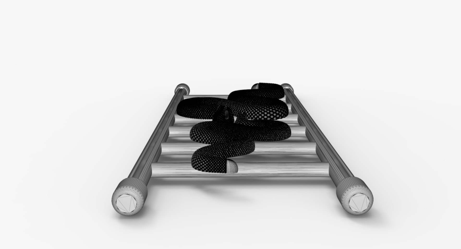 3D Snake Ladder - TurboSquid 1259742