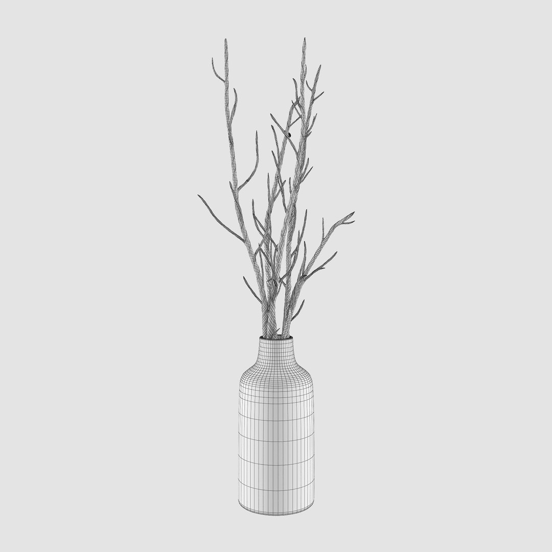 Bunch Paper Branches Decoration 3D - TurboSquid 1656572