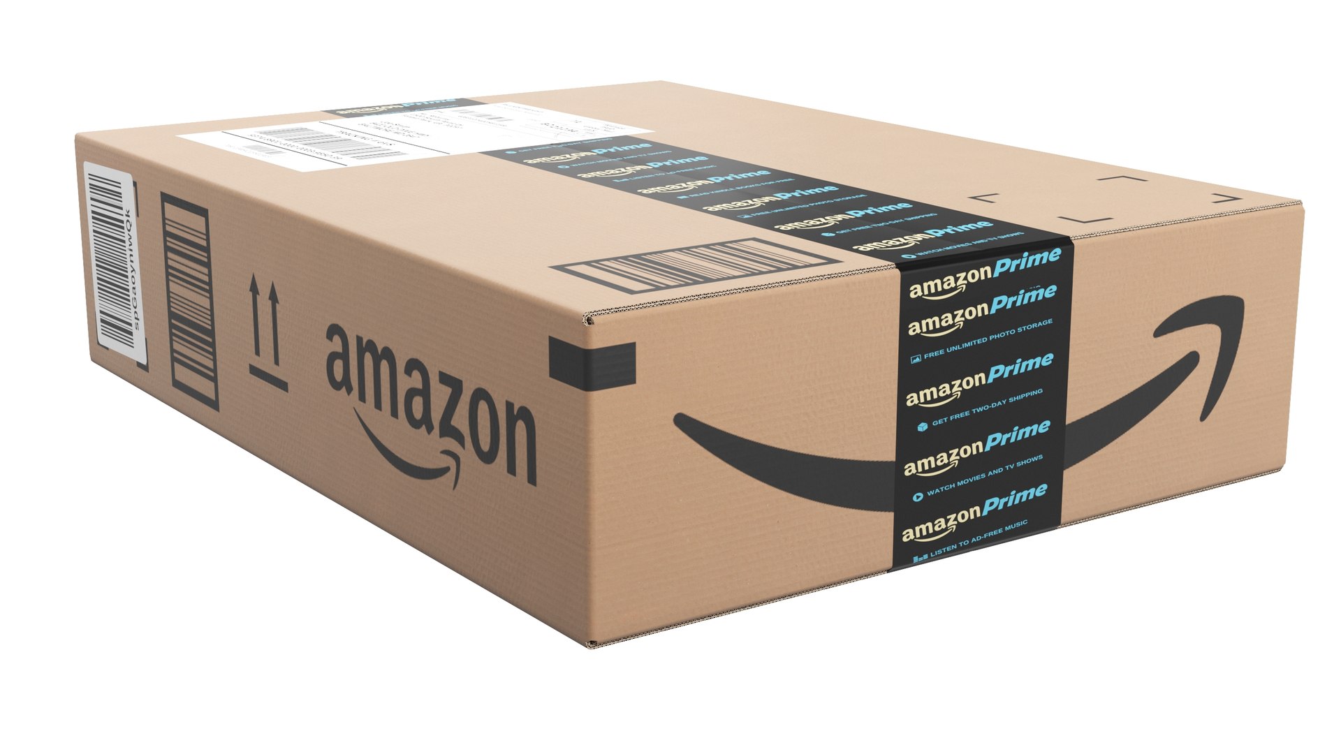 Amazon Parcels Box 40x30x10cm 3D Model - TurboSquid 1990828