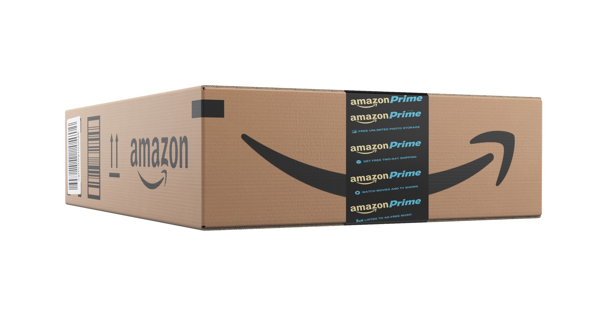 Amazon Parcels Box 40x30x10cm 3D Model - TurboSquid 1990828