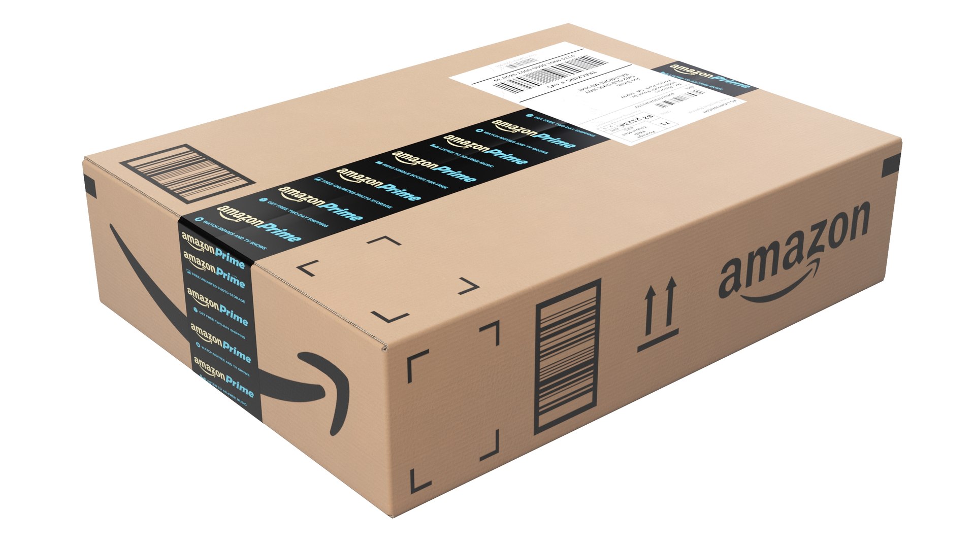 Amazon Parcels Box 40x30x10cm 3D Model - TurboSquid 1990828
