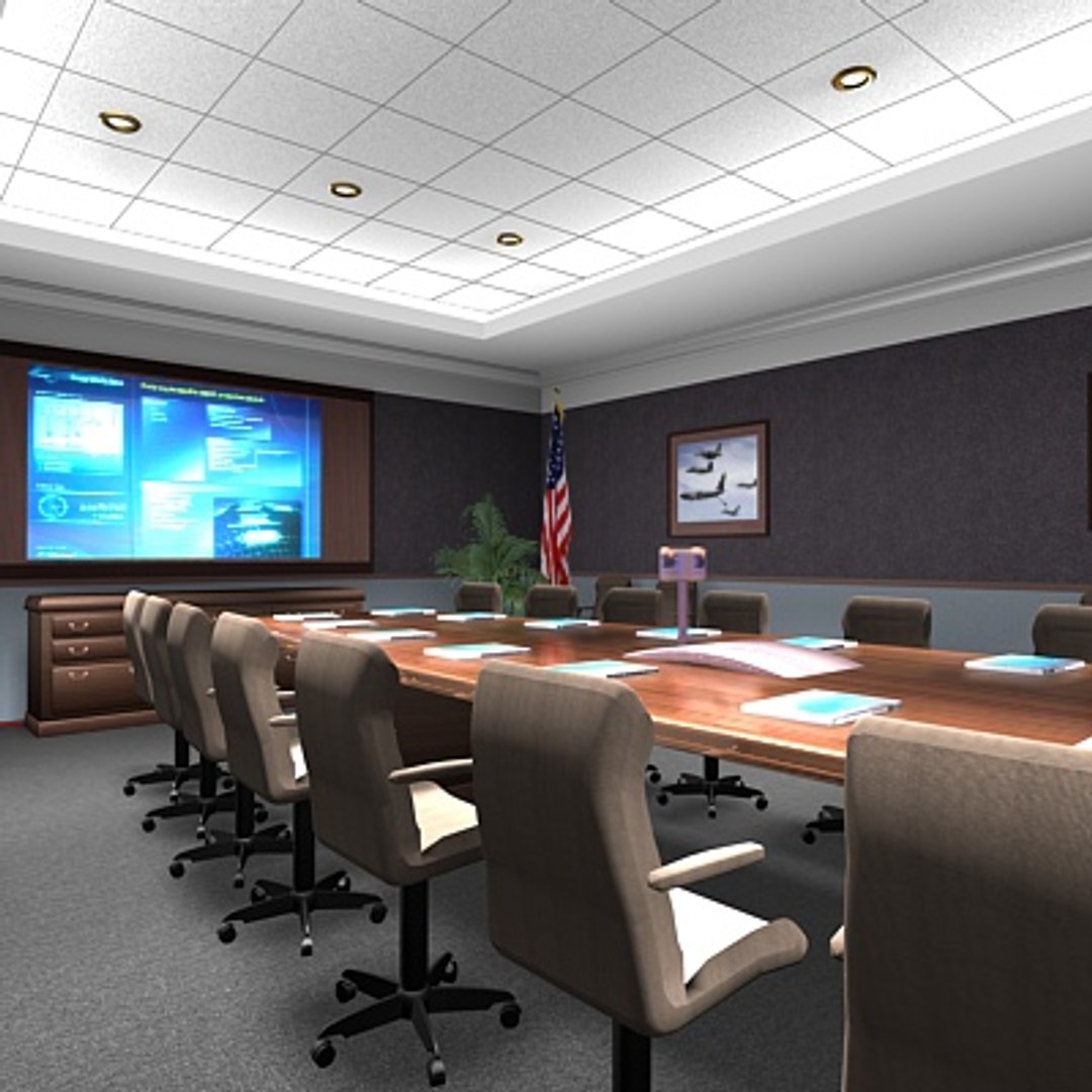 Military Conference Room 3d Max