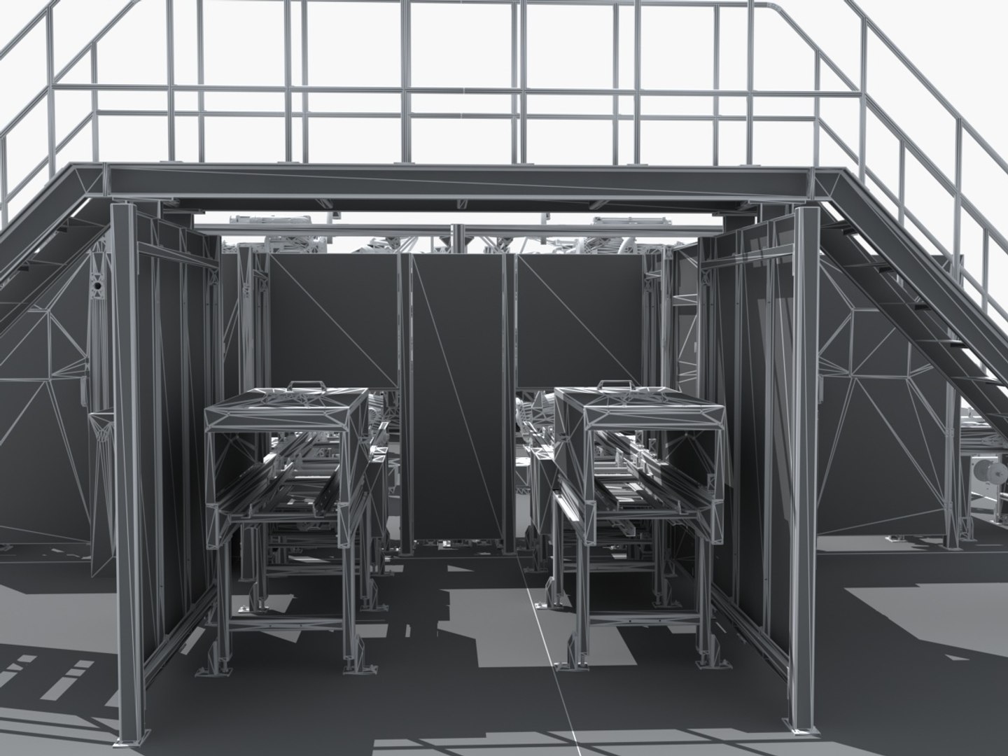 3D Industrial Equipment 27 - Automated Production Line For Lower Body ...