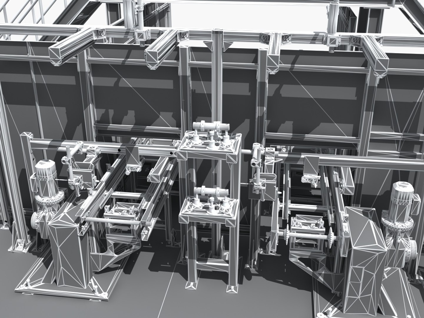 3D Industrial Equipment 27 - Automated Production Line For Lower Body ...