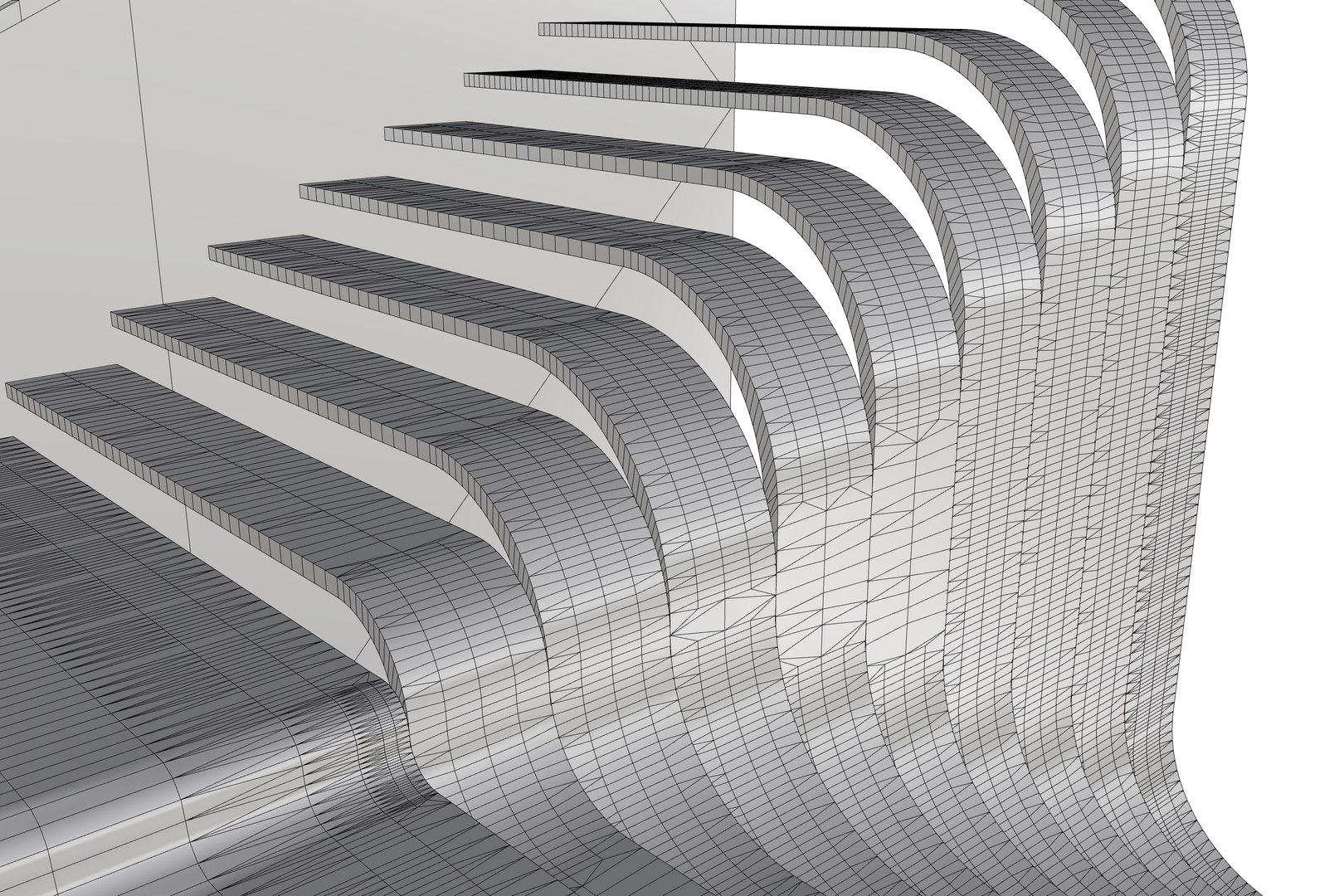 3D Smooth Wavy Staircase Model - TurboSquid 2025822