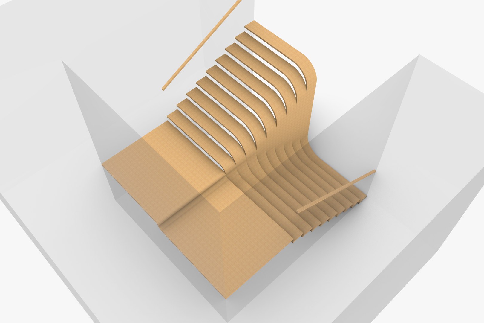 3D Smooth Wavy Staircase Model - TurboSquid 2025822