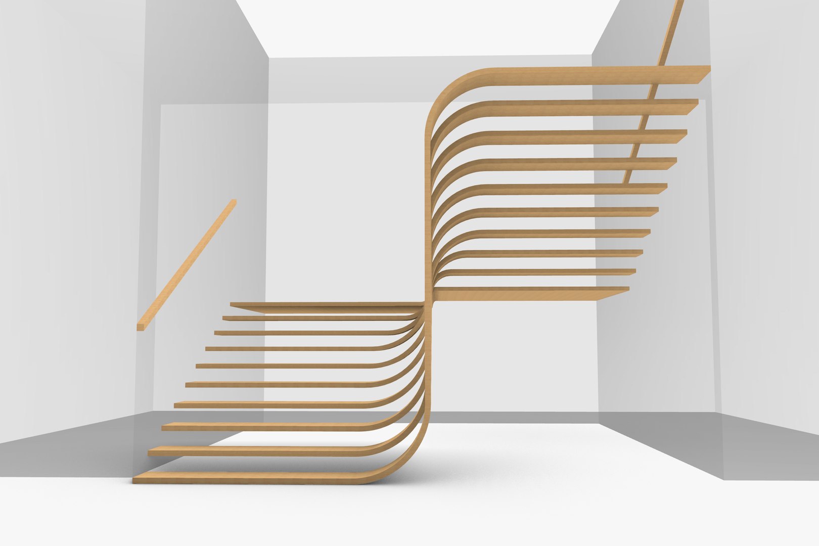 3D Smooth Wavy Staircase Model - TurboSquid 2025822
