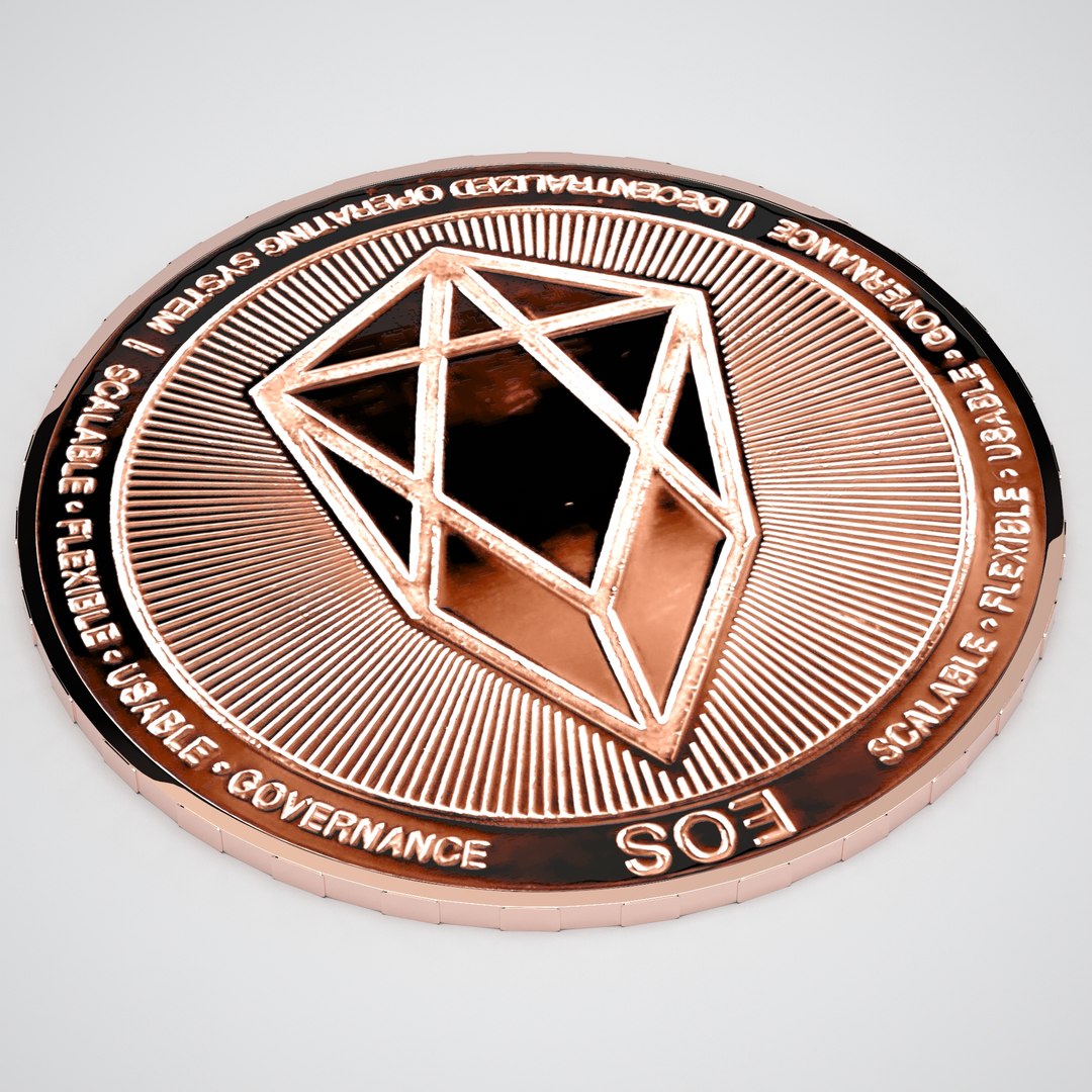 Copper EOS Coin 3D Model - TurboSquid 2399094