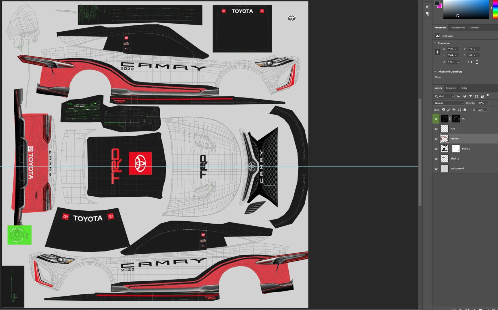 3D Model Toyota Camry 2022 NASCAR Low Poly - TurboSquid 2082408