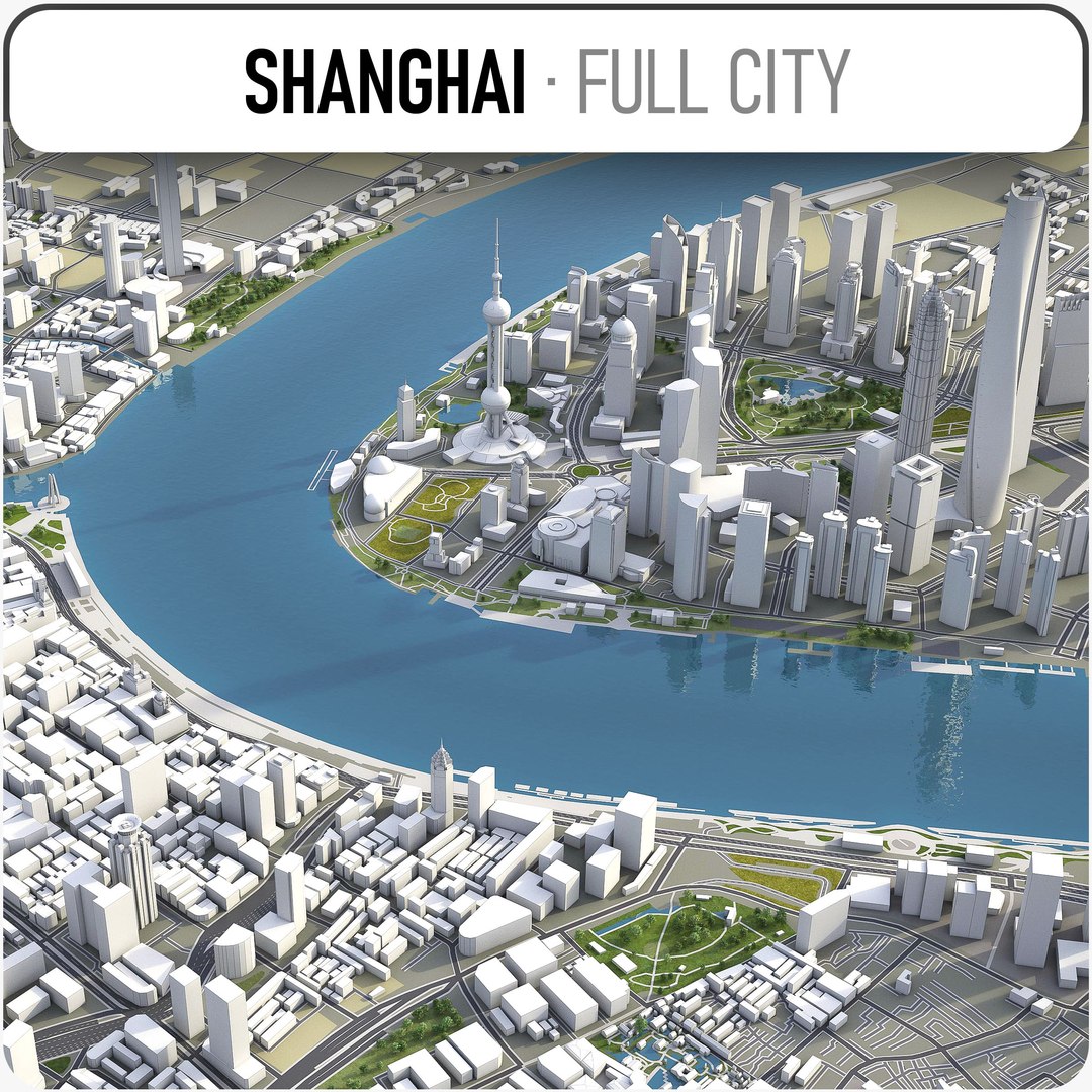 3D Model Shanghai Urban Planning - TurboSquid 1334518