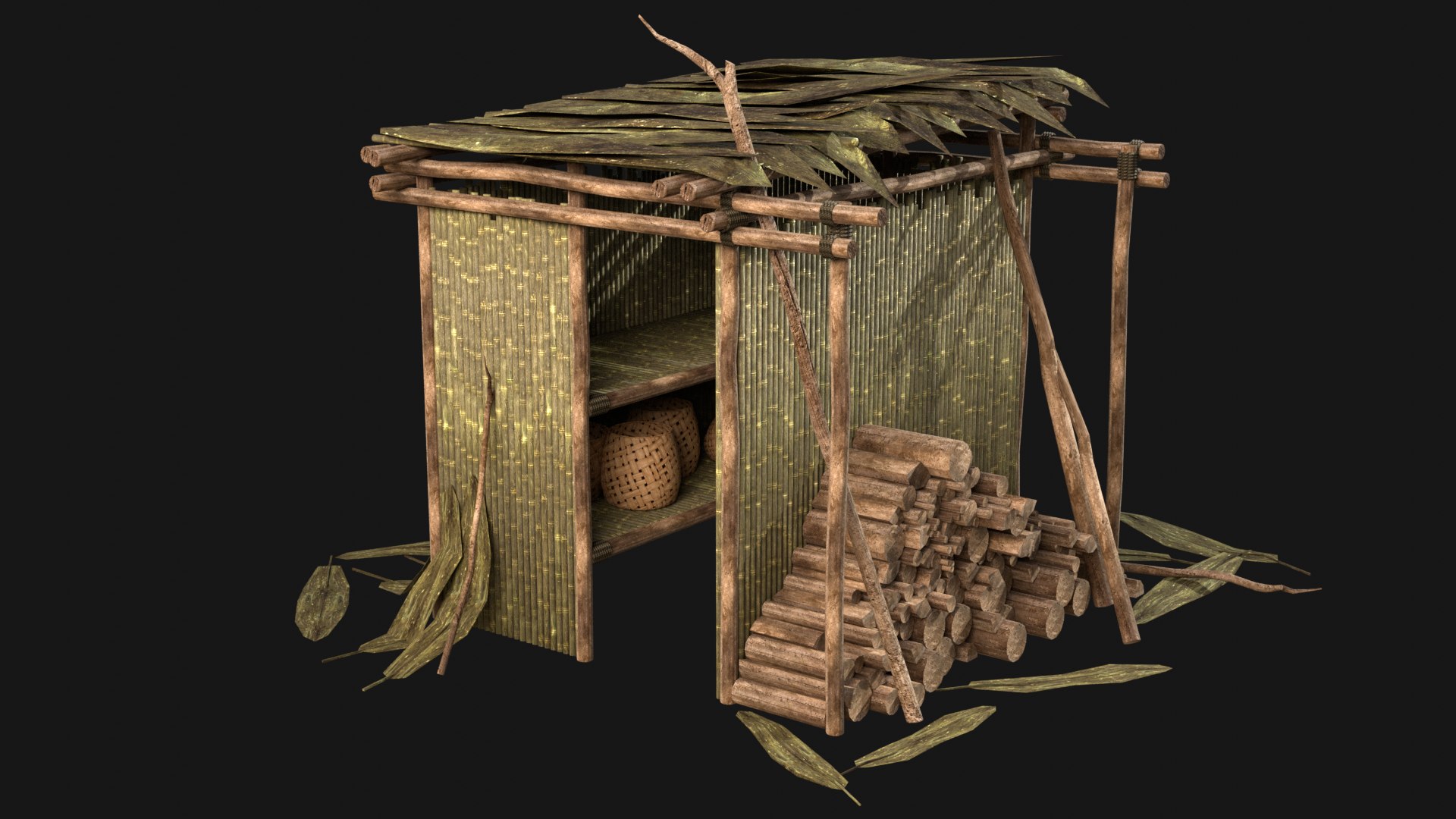 JUNGLE SWAMP STORAGE WAREHOUSE WORKSHOP ROOFING COLLECTION Model ...