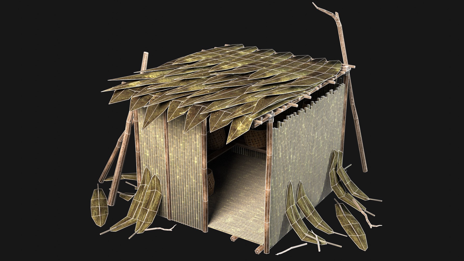 JUNGLE SWAMP STORAGE WAREHOUSE WORKSHOP ROOFING COLLECTION Model ...