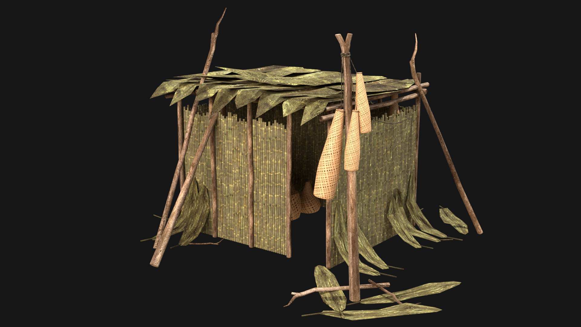 JUNGLE SWAMP STORAGE WAREHOUSE WORKSHOP ROOFING COLLECTION Model ...