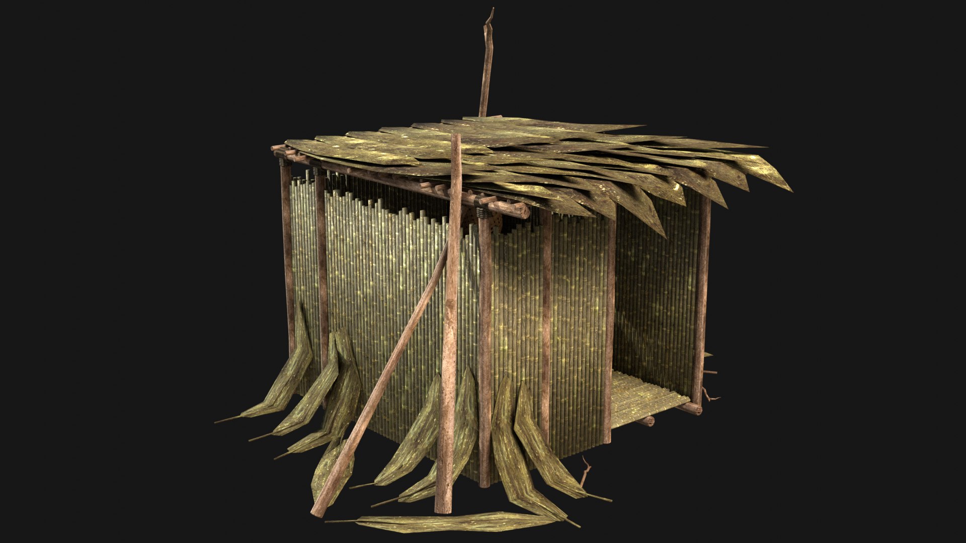JUNGLE SWAMP STORAGE WAREHOUSE WORKSHOP ROOFING COLLECTION Model ...