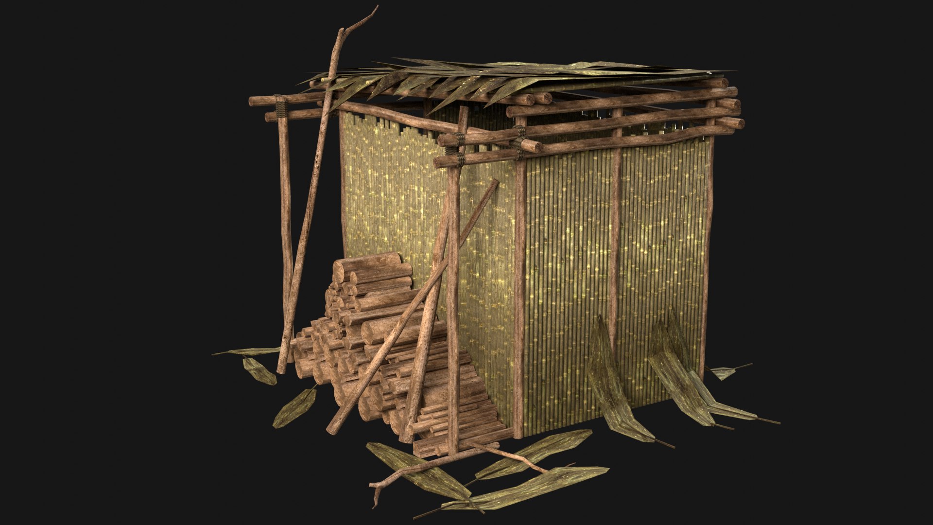 JUNGLE SWAMP STORAGE WAREHOUSE WORKSHOP ROOFING COLLECTION Model ...