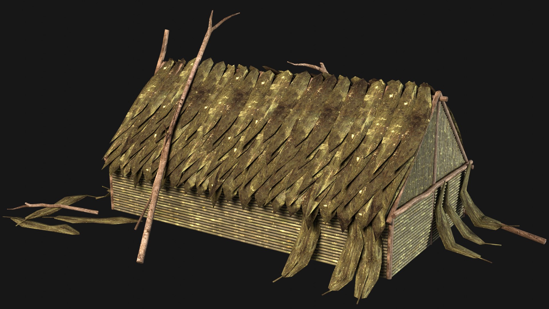 JUNGLE SWAMP STORAGE WAREHOUSE WORKSHOP ROOFING COLLECTION Model ...