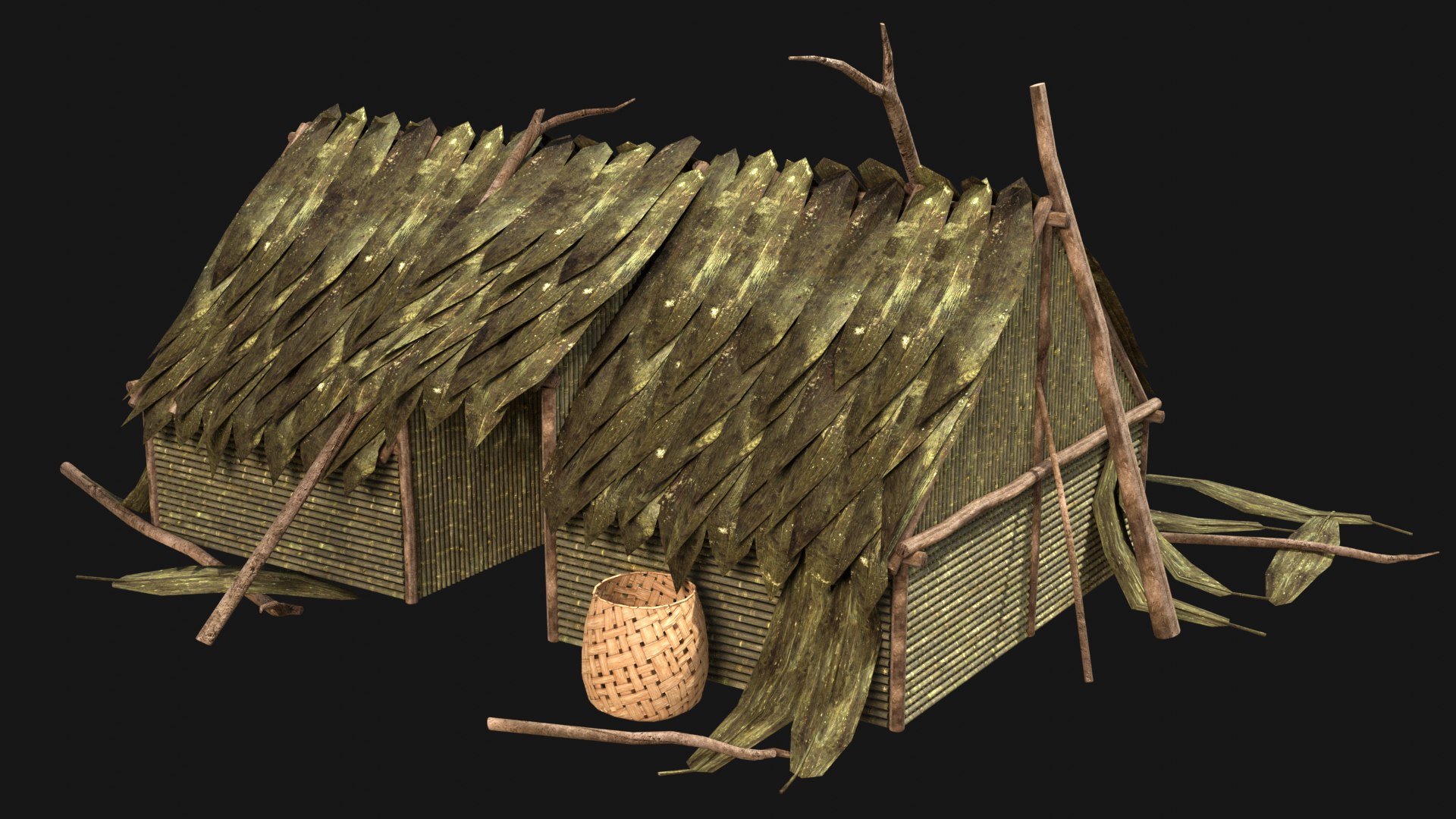 JUNGLE SWAMP STORAGE WAREHOUSE WORKSHOP ROOFING COLLECTION Model ...